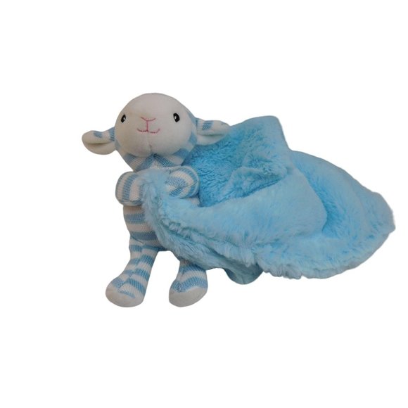 Kellytoy | Toys | Kellytoy Blue White Striped Lamb Lovey Security ...